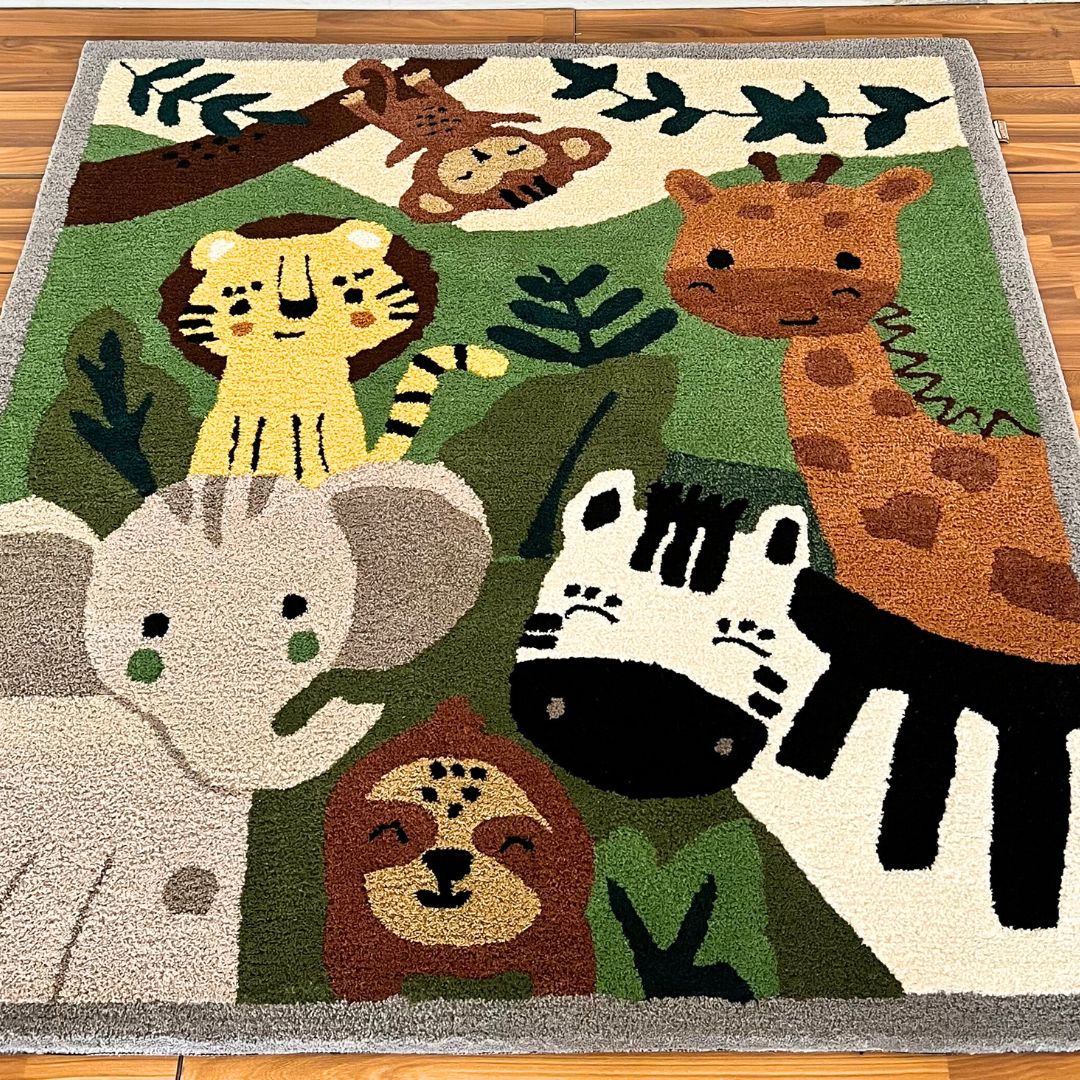 Jungle Animals Kids Carpet – Carpetivity